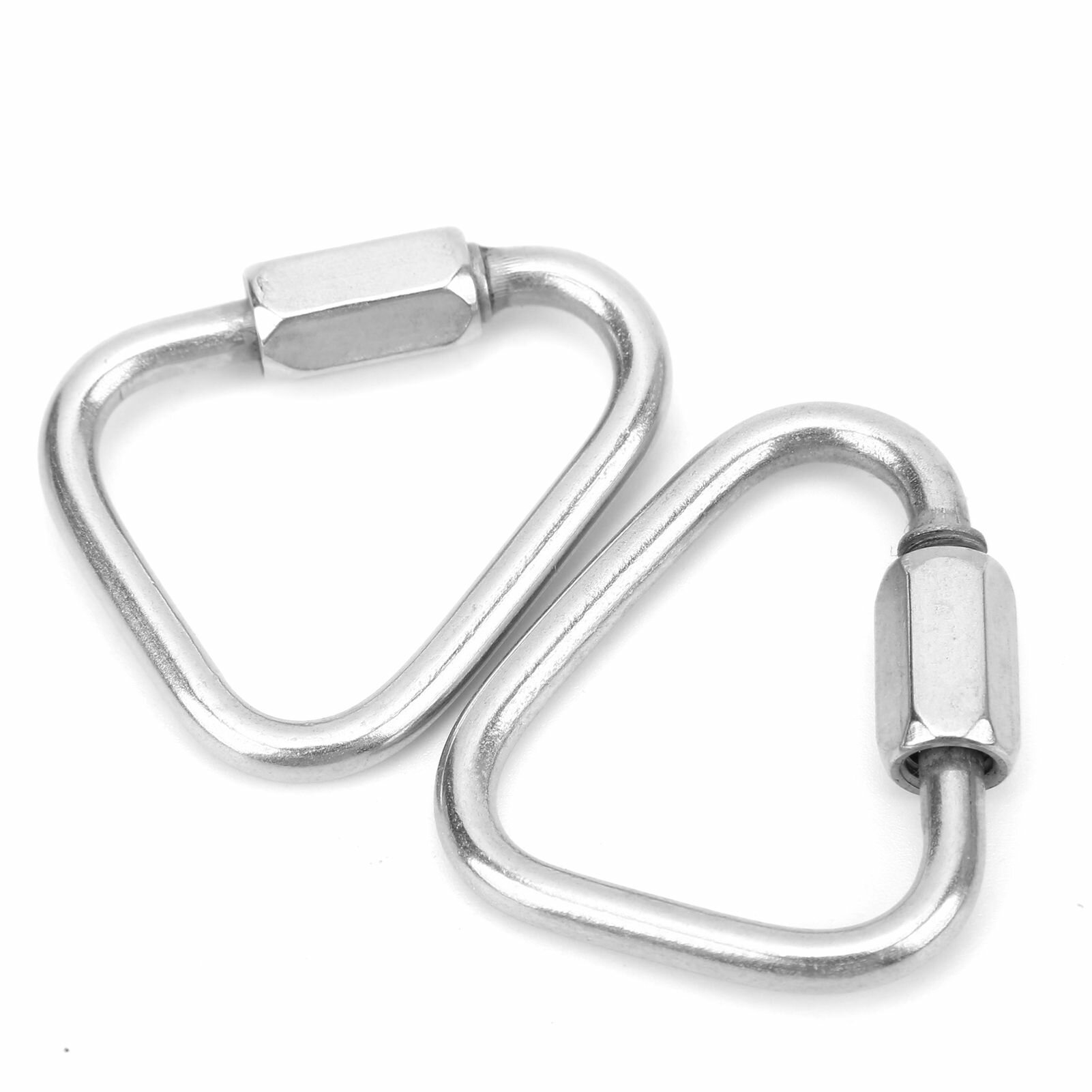 2шт треугольное соединительное кольцо из нержавеющей стали Meilong lock диаметром 4 мм