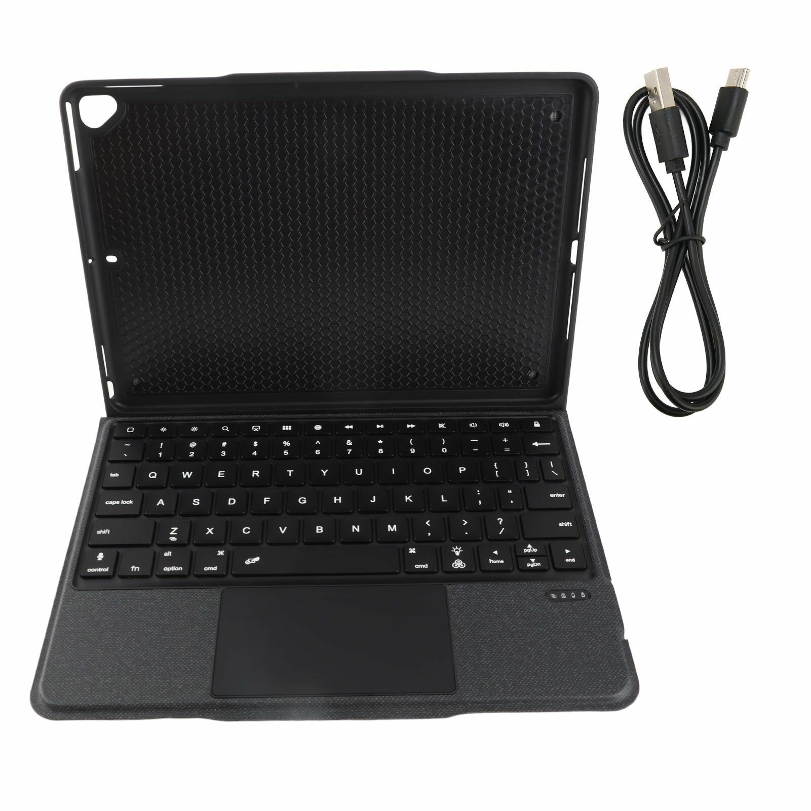 Клавиатура для iPad Pro 10,5"/10,2"/Air 3. Эргономичная. Type-C. Магнитная подсветка