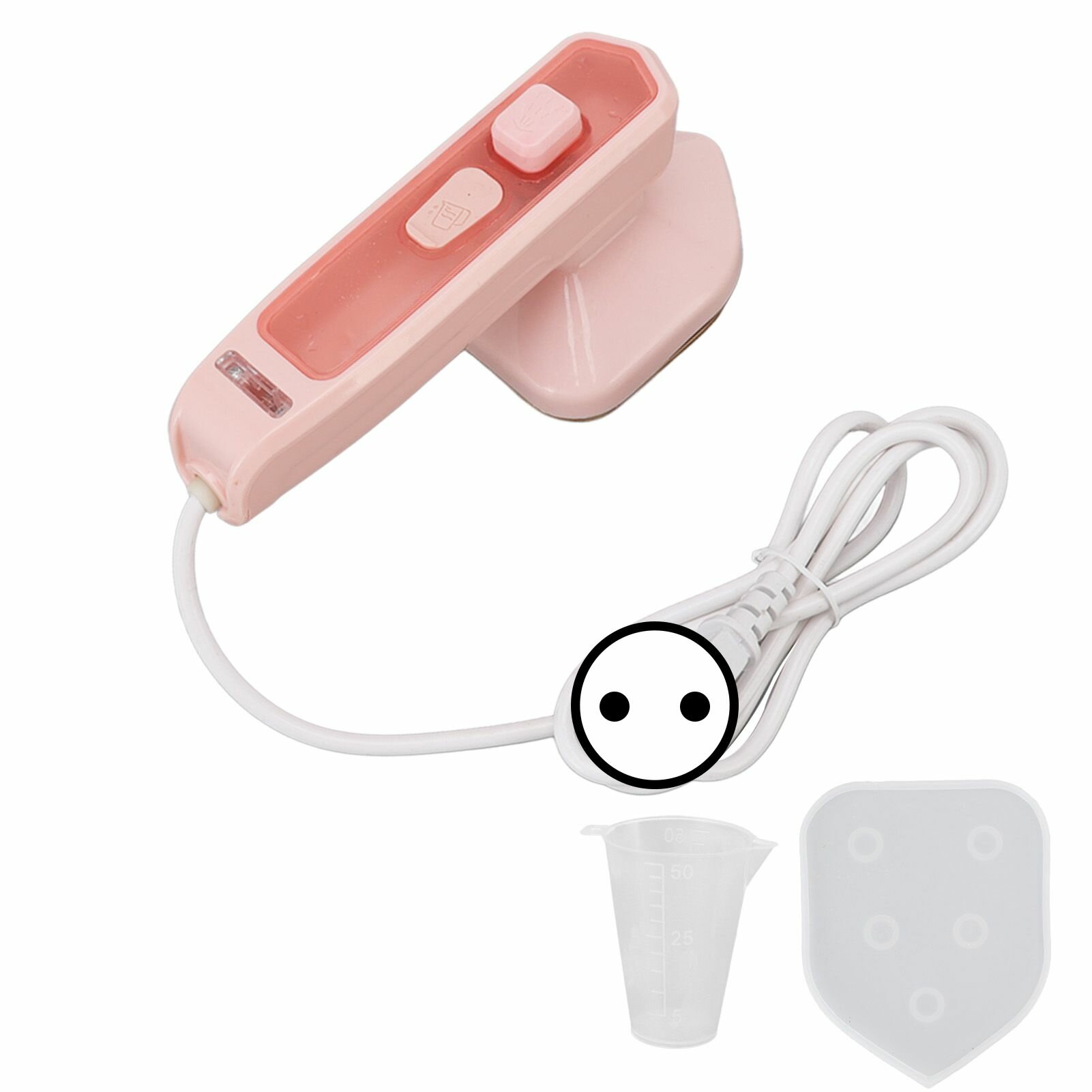 Микро паровой утюг ручной легкий портативный мини паровой утюг с вилкой европейского стандарта 220 В для дома, путешествия, общежития, розовый