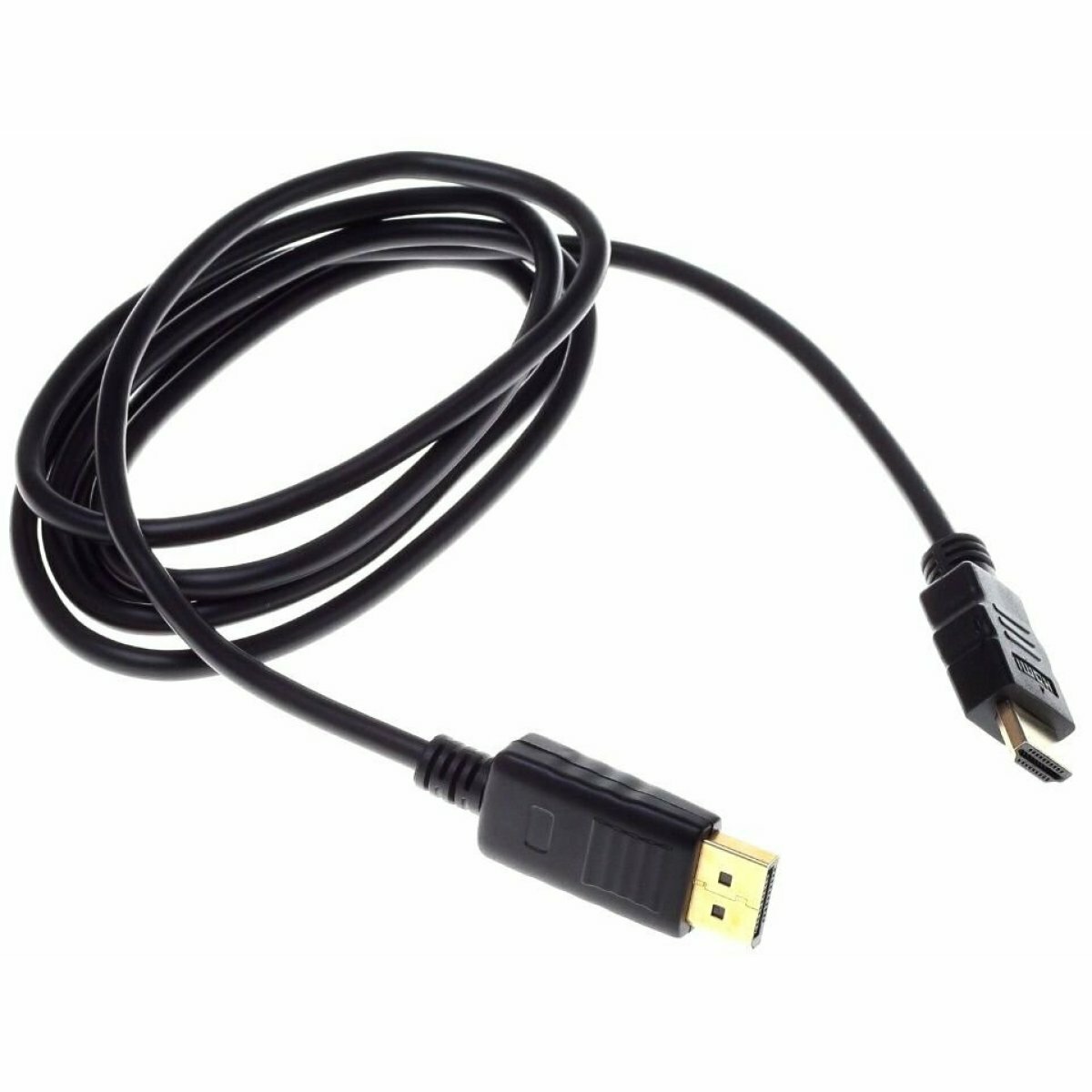 Кабель аудио-видео Buro DisplayPort (m)/HDMI (m) 1.8м. позолоч. конт. черный (BHP RET HDMI_DPP18)
