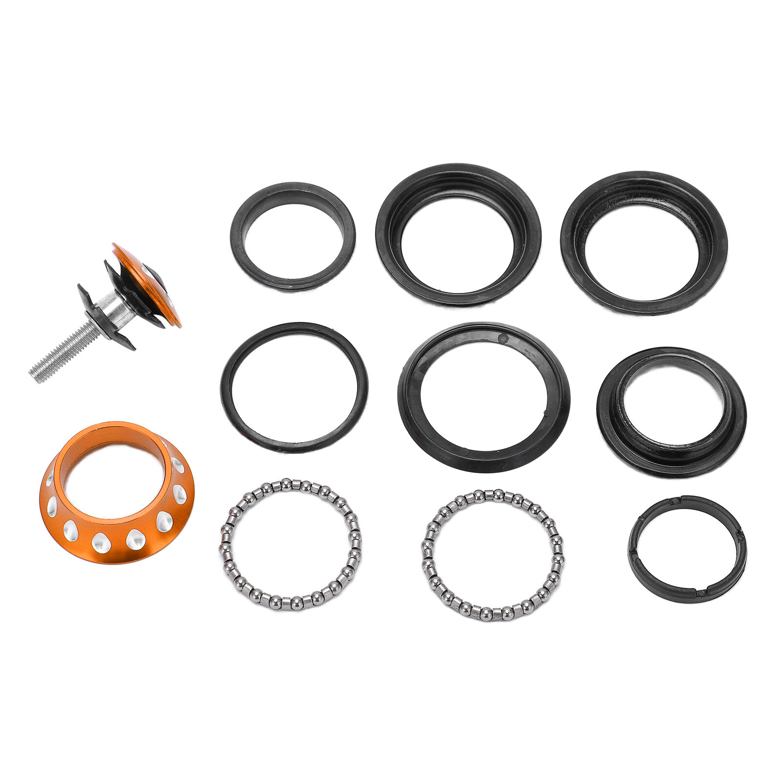 Подшипниковая рулевая колонка, металлическая, разноцветная, каплевидной формы, коническая, комплект для горных велосипедов Dead Fly BicyclesYellow