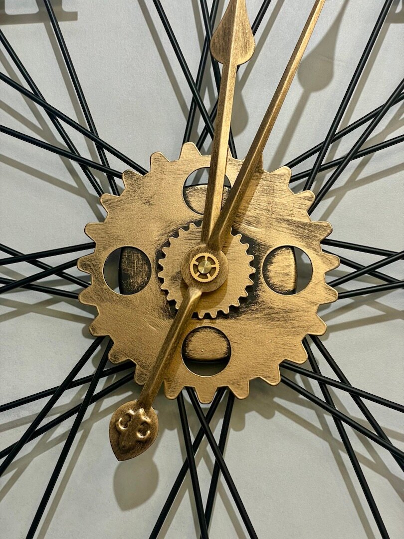 Часы на стену Loft Casaentera CE12-7661410 черный/бронза d600х45