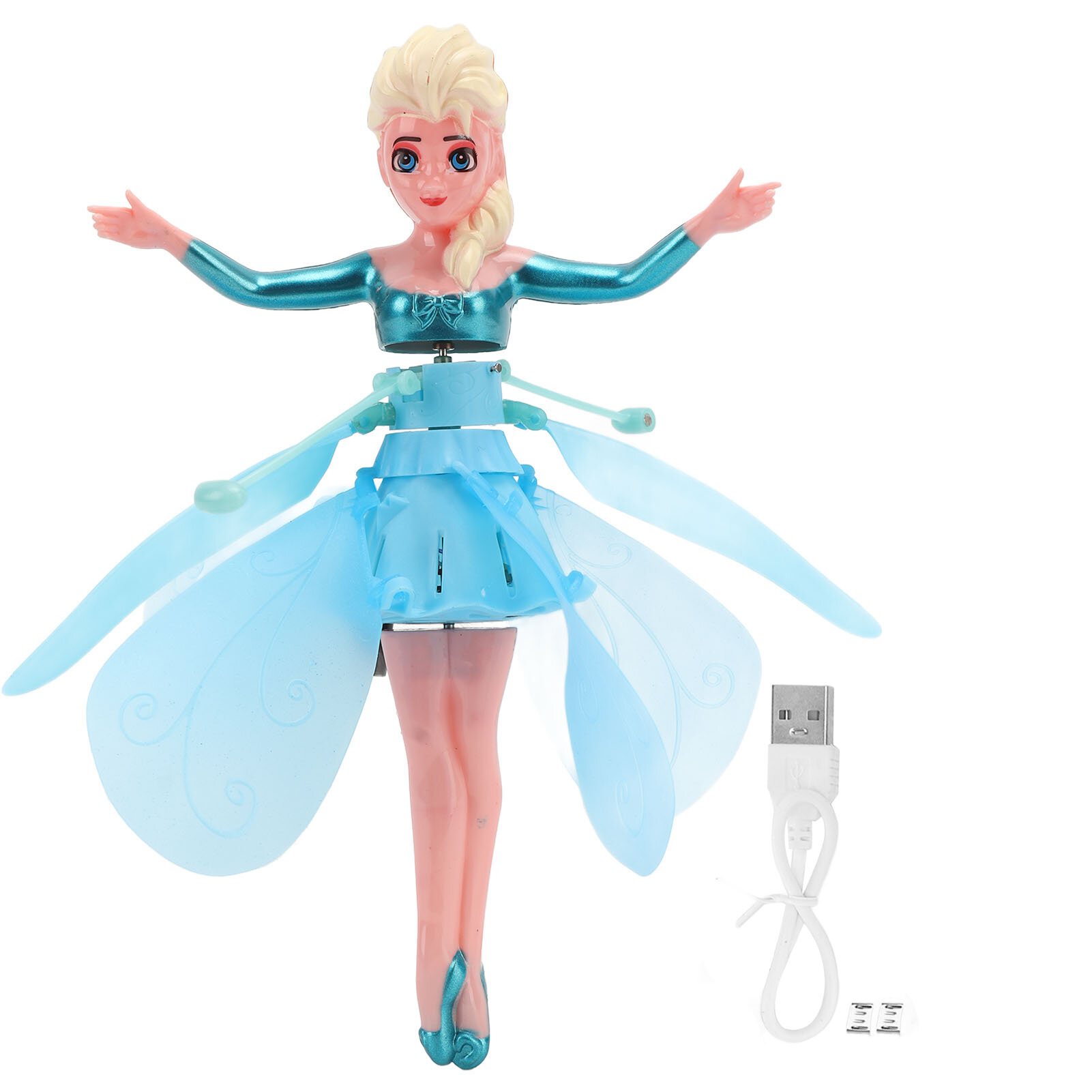Flying Fairy Princess Toy Smart Induction ABS 120mAh Sky Dancers Doll for Children Girls Outdoor Playing