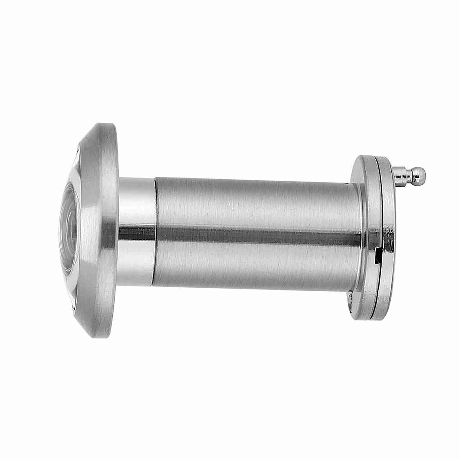 Дверной глазок с широким углом обзора 200 градусов и прочной крышкой для конфиденциальности, матовый хром