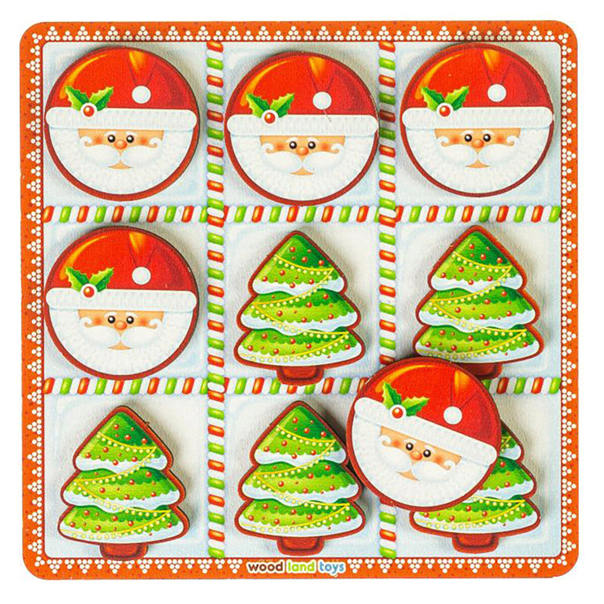 Настольная игра Woodland Toys Крестики-нолики Имбирное печенье 066118