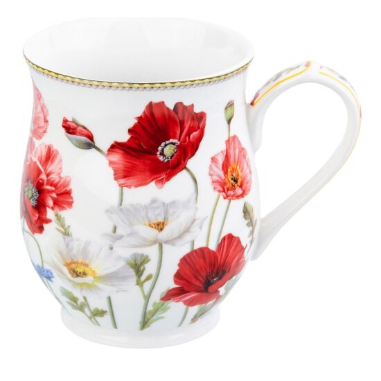 Кружка бочонок Elan Gallery Еlan Gallery "Маки" 350 мл.