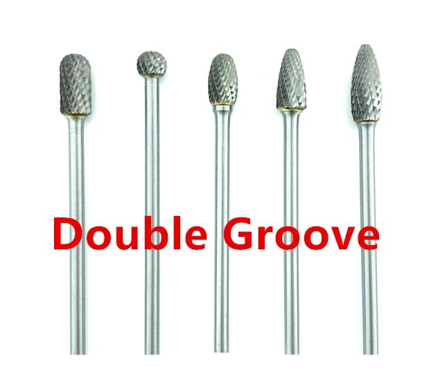 Фрезы Jrealmer Double Groove 6x12x120 мм, 5 шт
