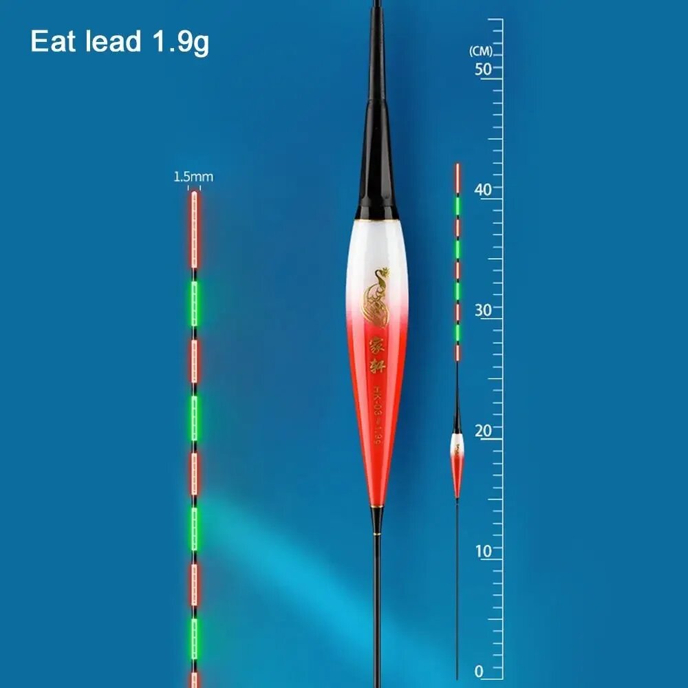 Умный светодиодный электронный поплавок для рыбалки, нано-свет, поплавок, Голубой, eat lead 1.9g