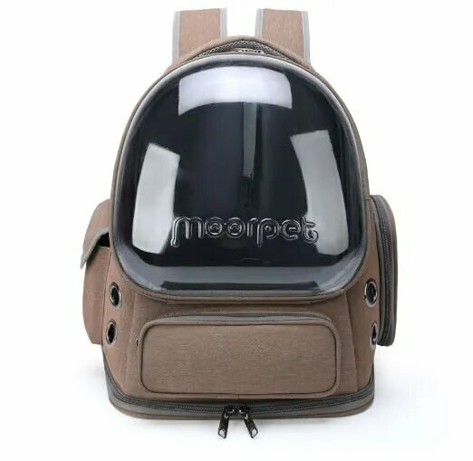 Рюкзак переноска с обзорной прозрачной вставкой для животных, кошек, собак маленьких пород, перевозка в самолёте на отдых