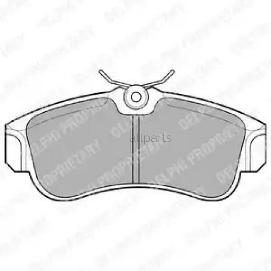 DELPHI LP616 Delphi Колодки тормозные LP616