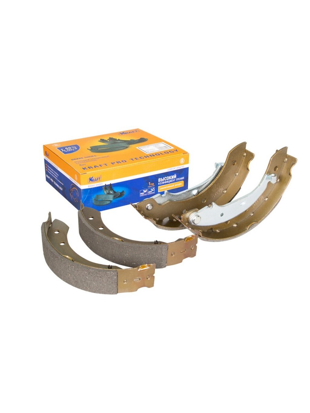 Колодки тормозные барабанные для а/м Lada Largus, Renault Logan задние KRAFT