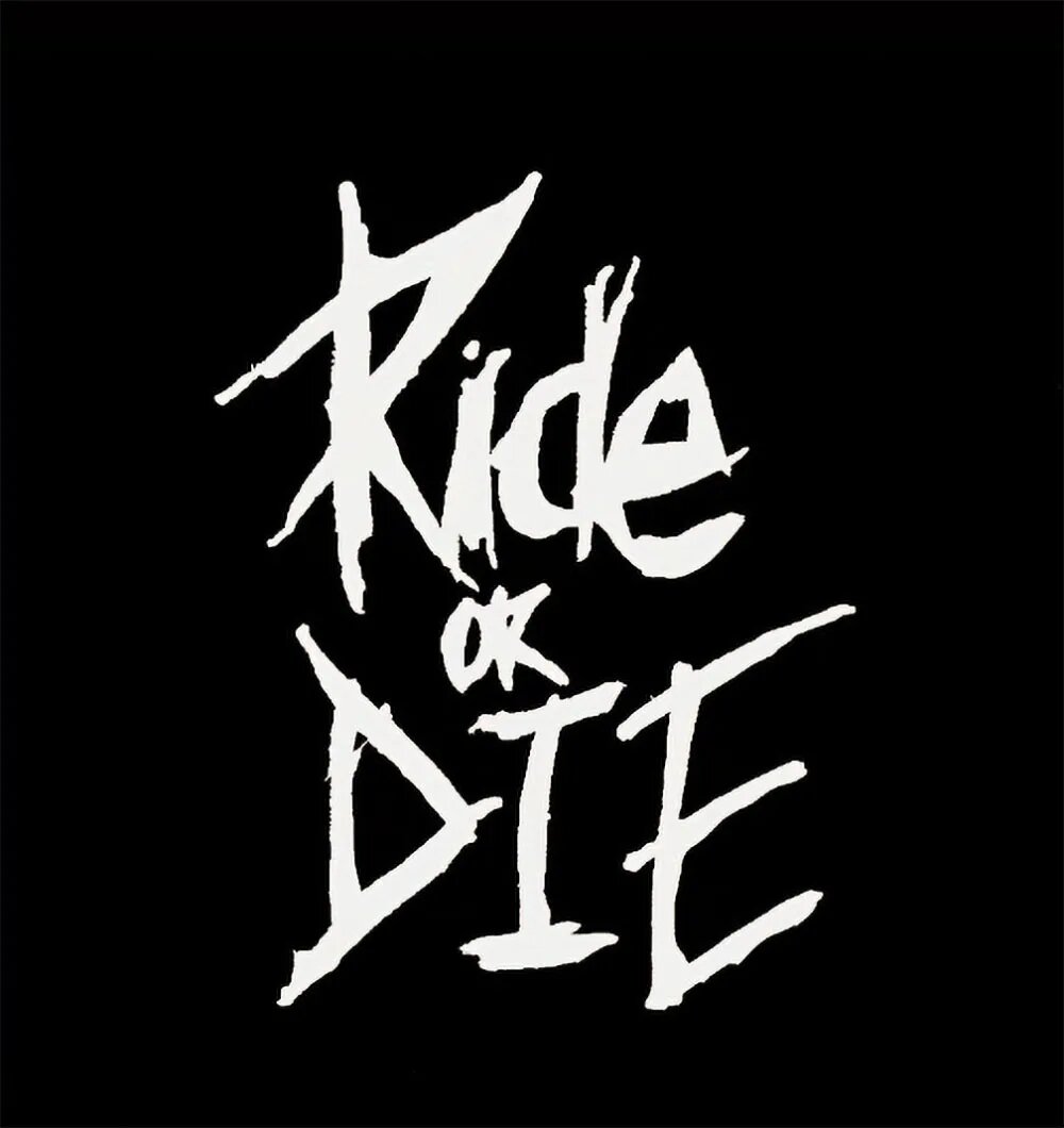 Наклейка на раму велосипеда Dry Carbon "Ride Or Die"