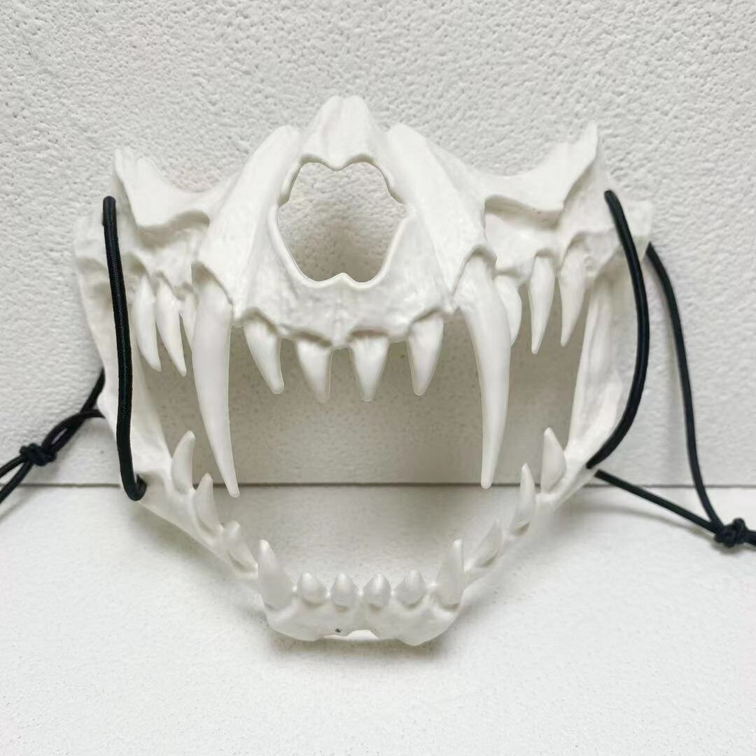 Маска на Хэллоуин "Бог-дракон", двухмерная, на половину лица