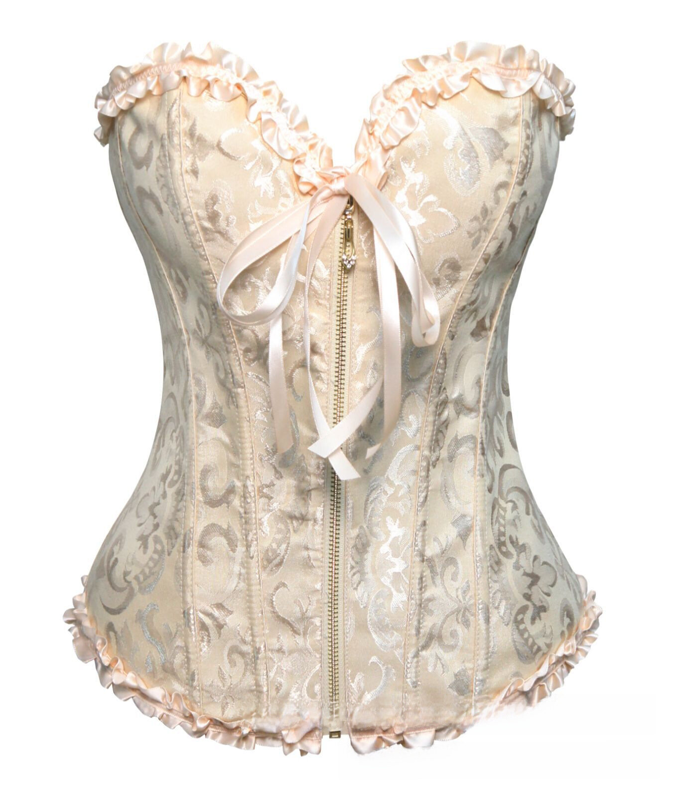 Корсет, для девочек, на молнии, абрикосовый, размер L