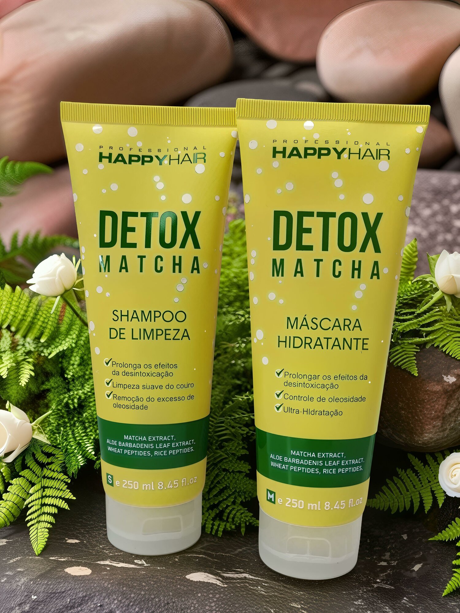 Набор для волос Happy Hair Detox Matcha шампунь+маска, 250/250