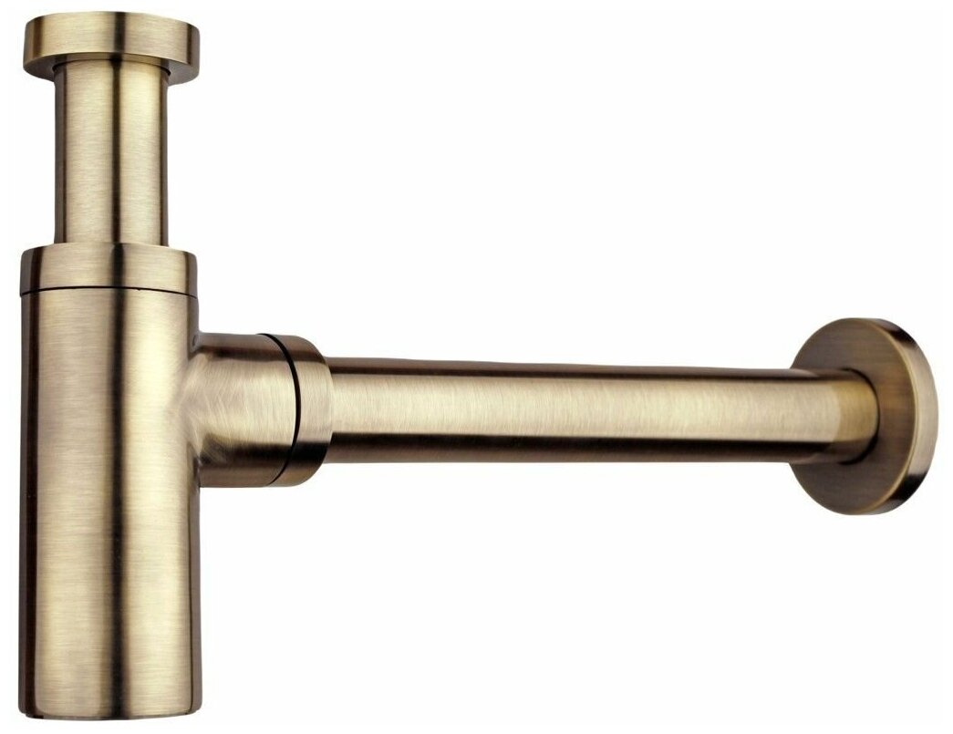 DK-809D Сифон круглый , цвет бронза