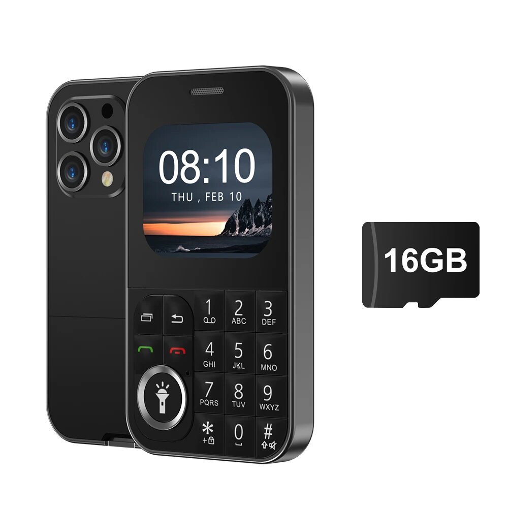 Мобильный Телефон SERVO V9 Mini С Экраном 2.01', 2 SIM-картами, Черный, Black N 16GB TF card
