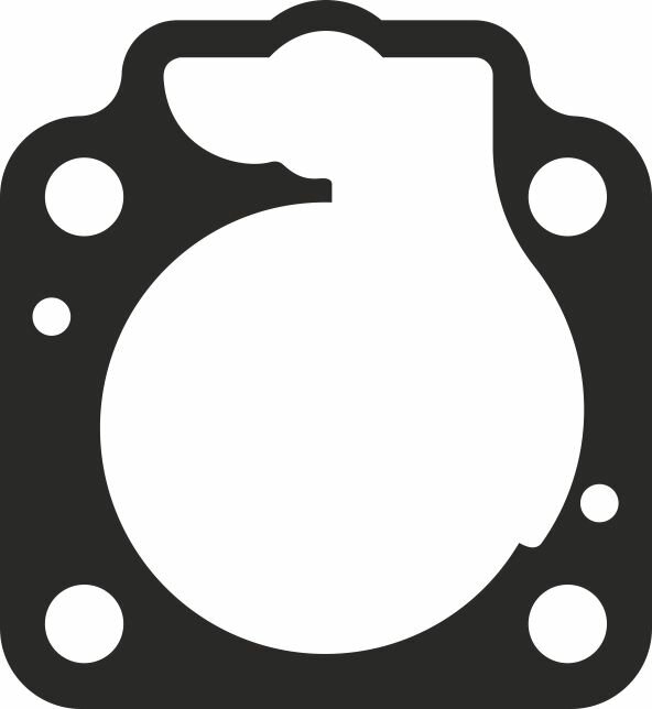 Прокладка водяной помпы (верх) для лодочных моторов Mercury (27-16158011) черная