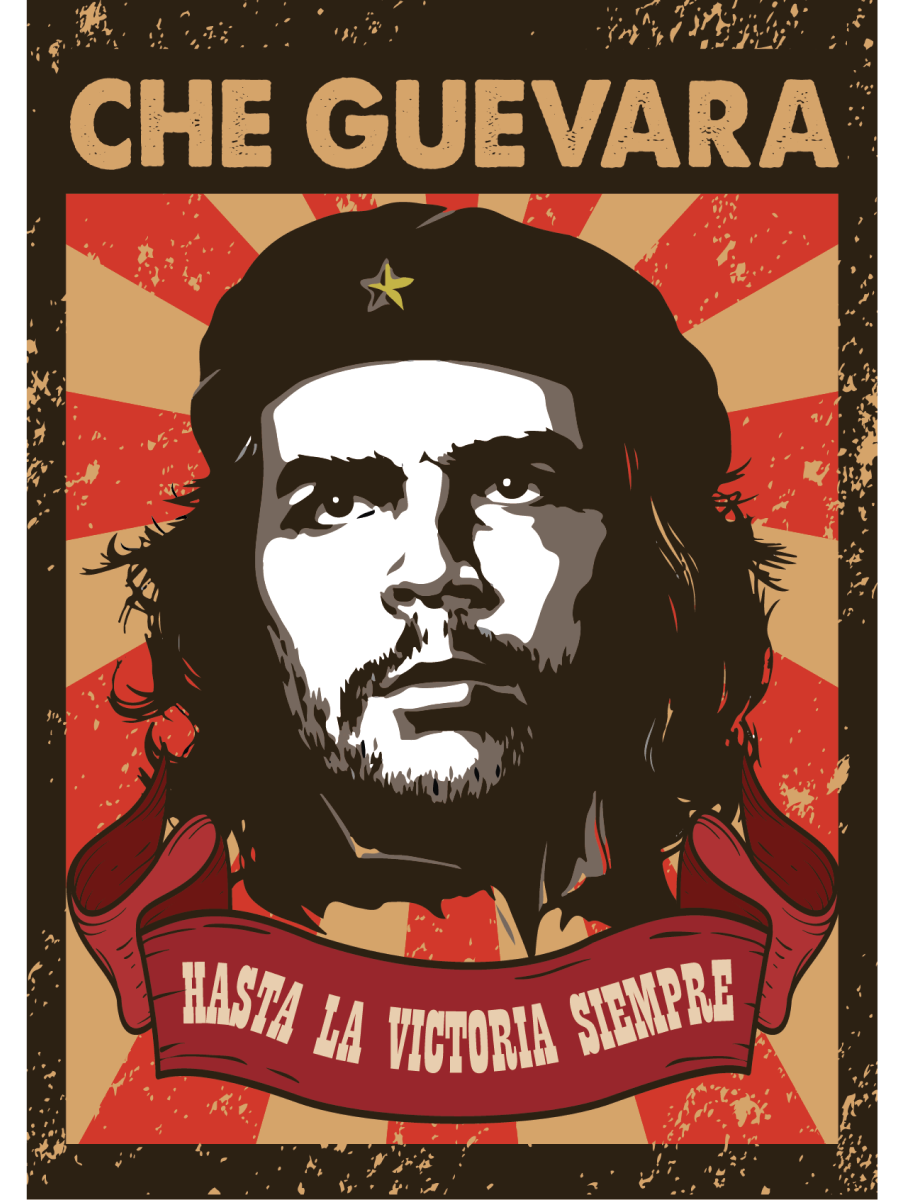 Постер "Че Гевара", А4, горячее ламинирование, высокое качество