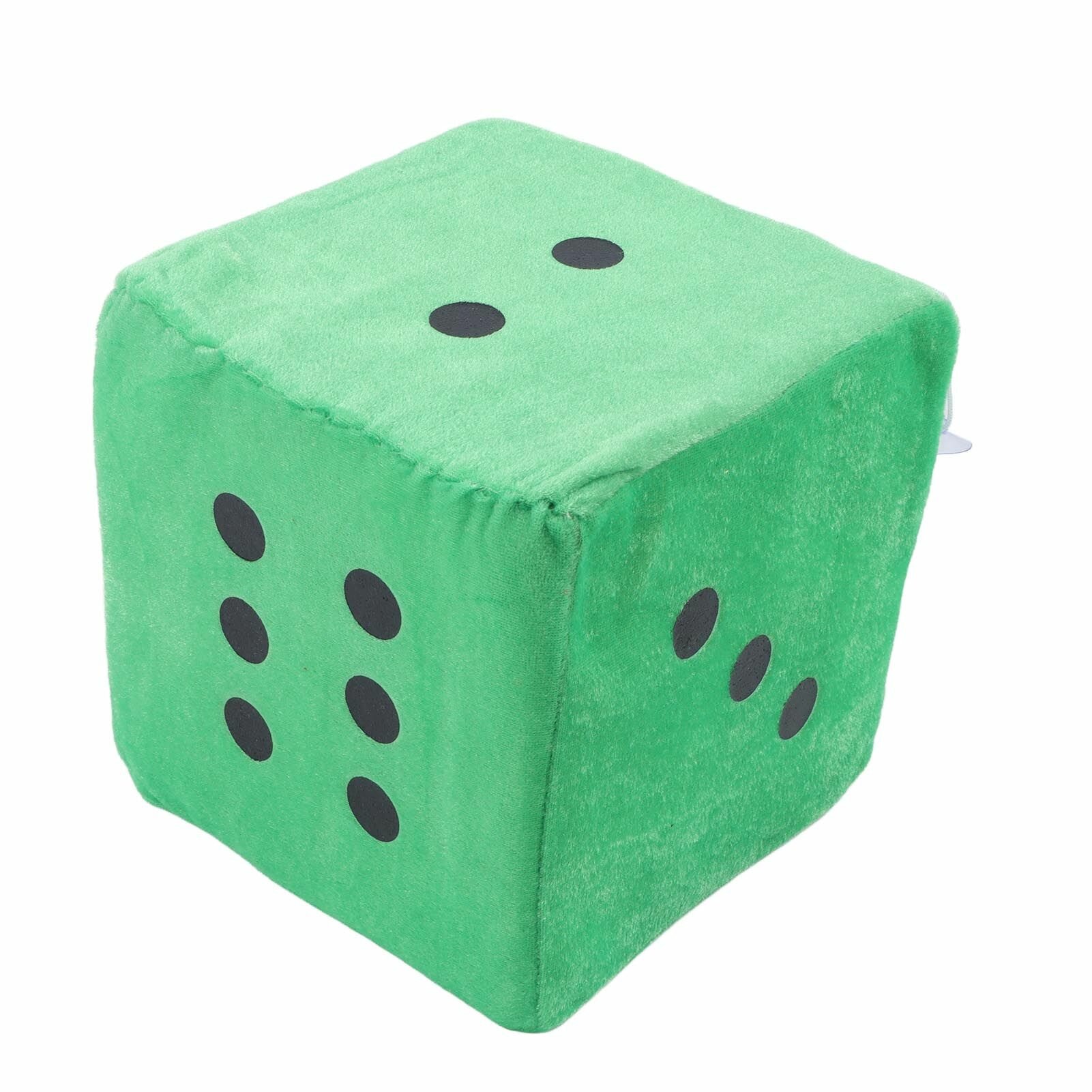 Зелёные плюшевые игральные кости-кубики, мягкая подушка, декор дивана