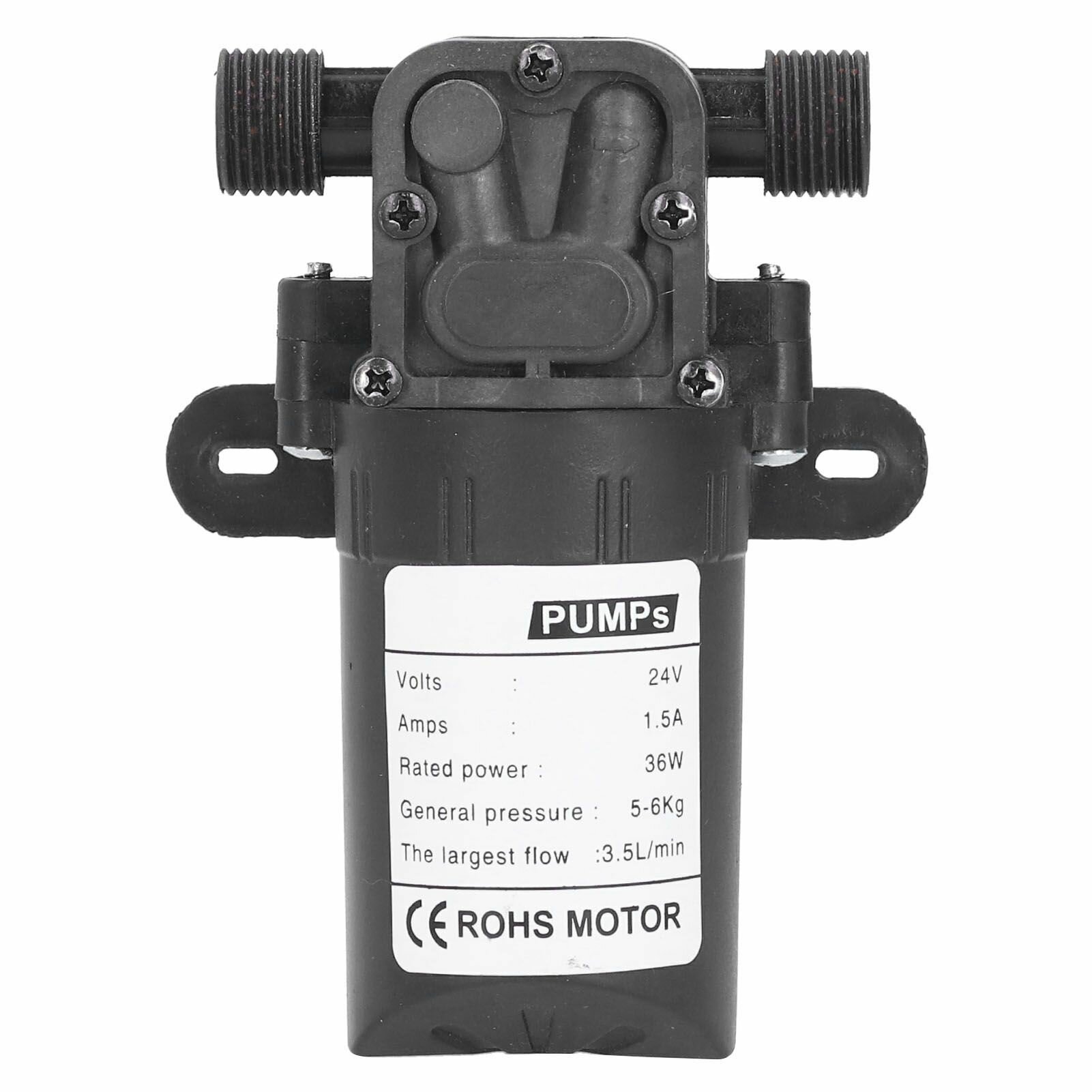 Мембранный самовсасывающий насос 1/2" DC24V, водяной 36Вт