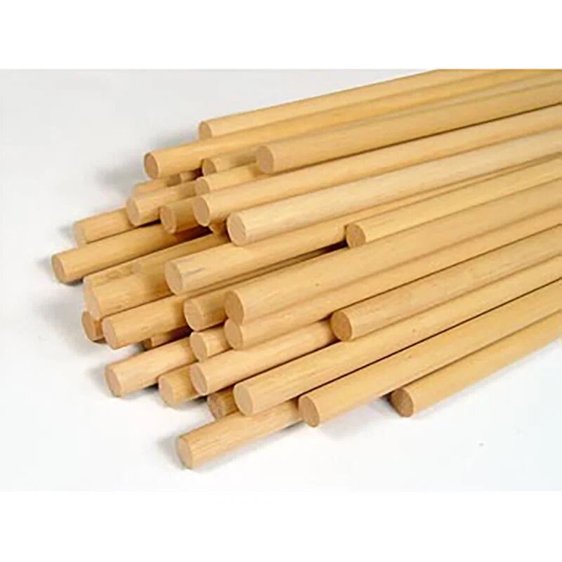 Круглая заготовка 1 мм, рамин, 3 шт, материал для моделирования, Amati