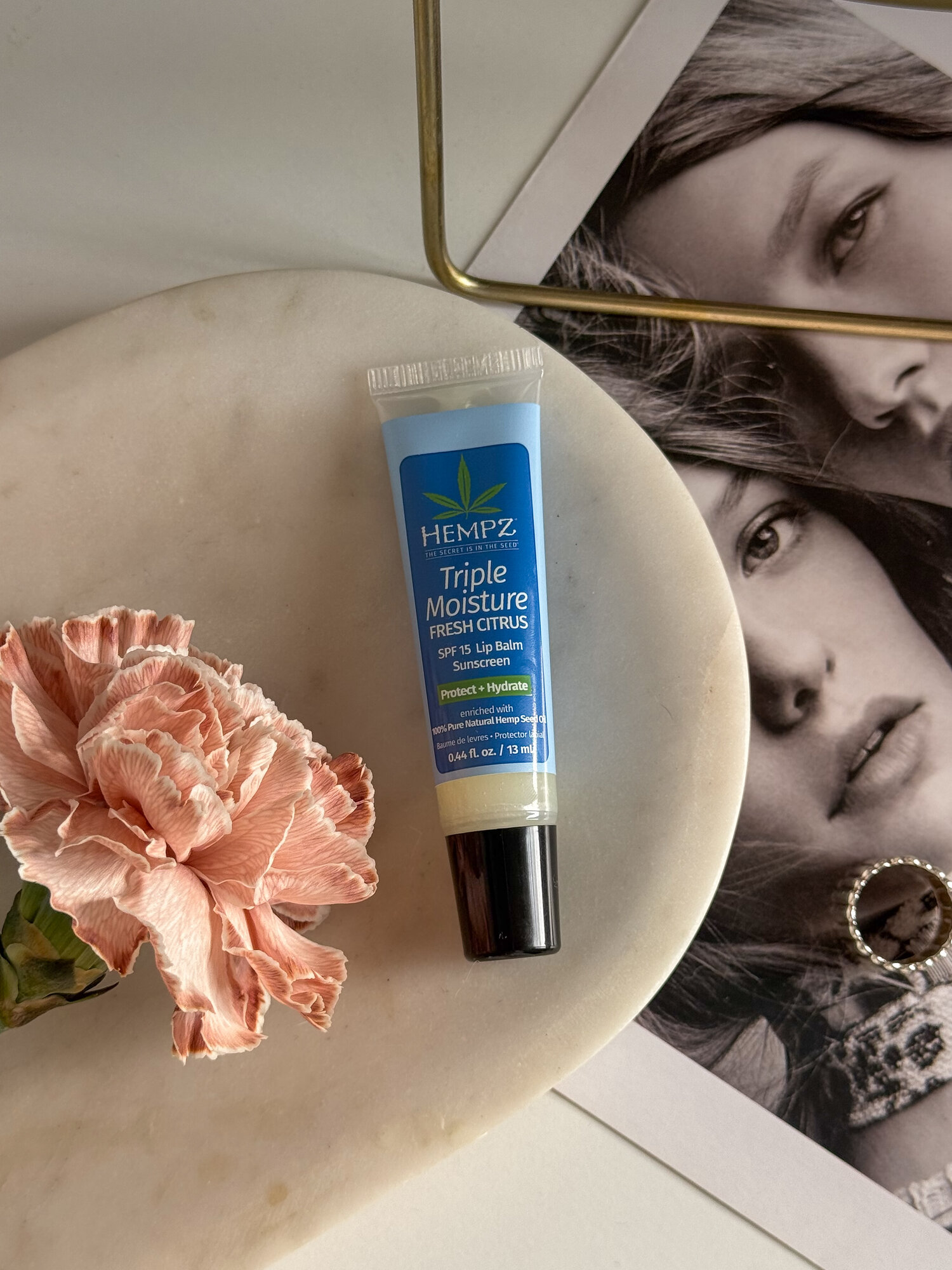 Hempz Бальзам для губ Triple Moisture Свежий цитрусовый с SPF 15