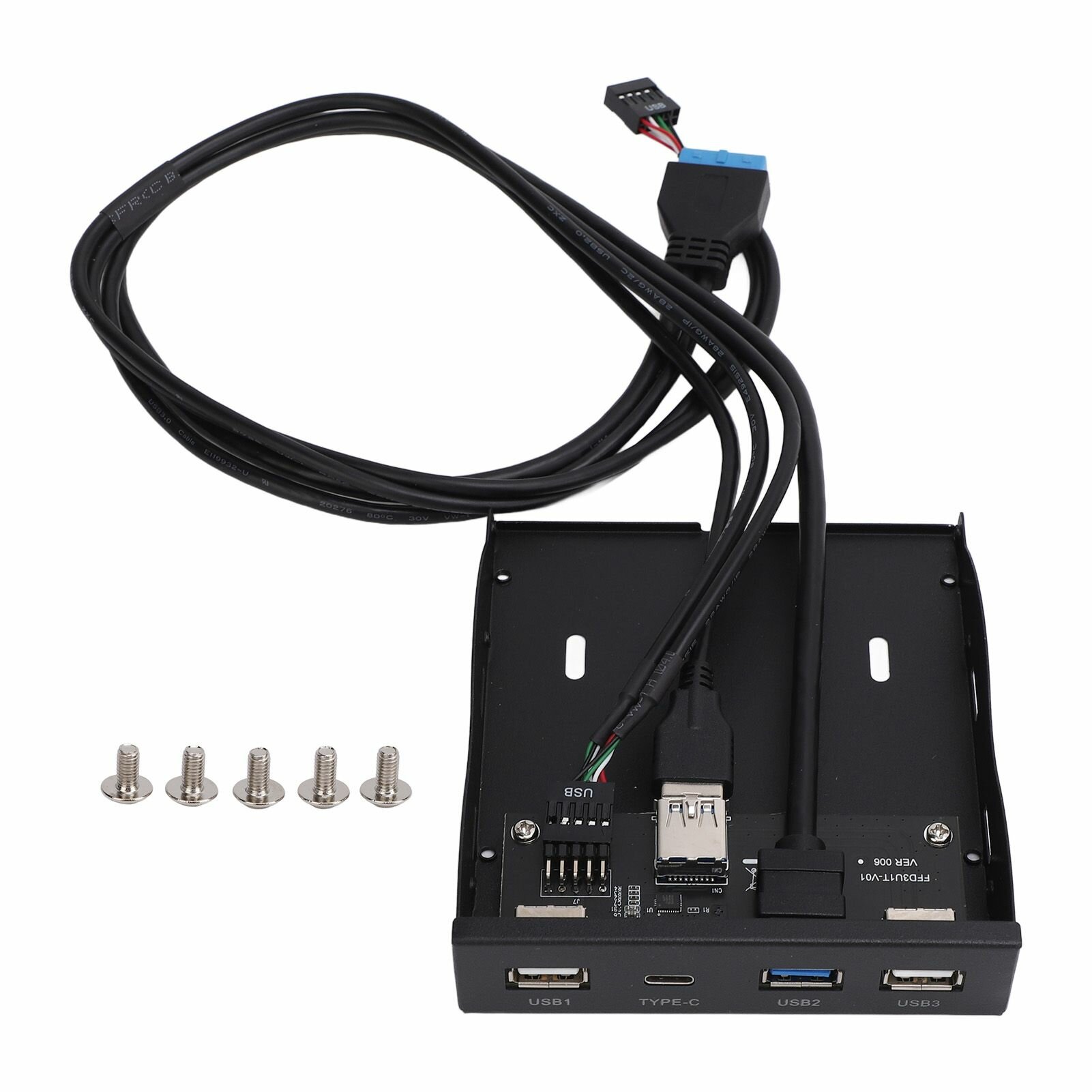 Концентратор USB3.2 GEN1 Type C, 4 порта, 5 Гбит/с, 3,5" панель