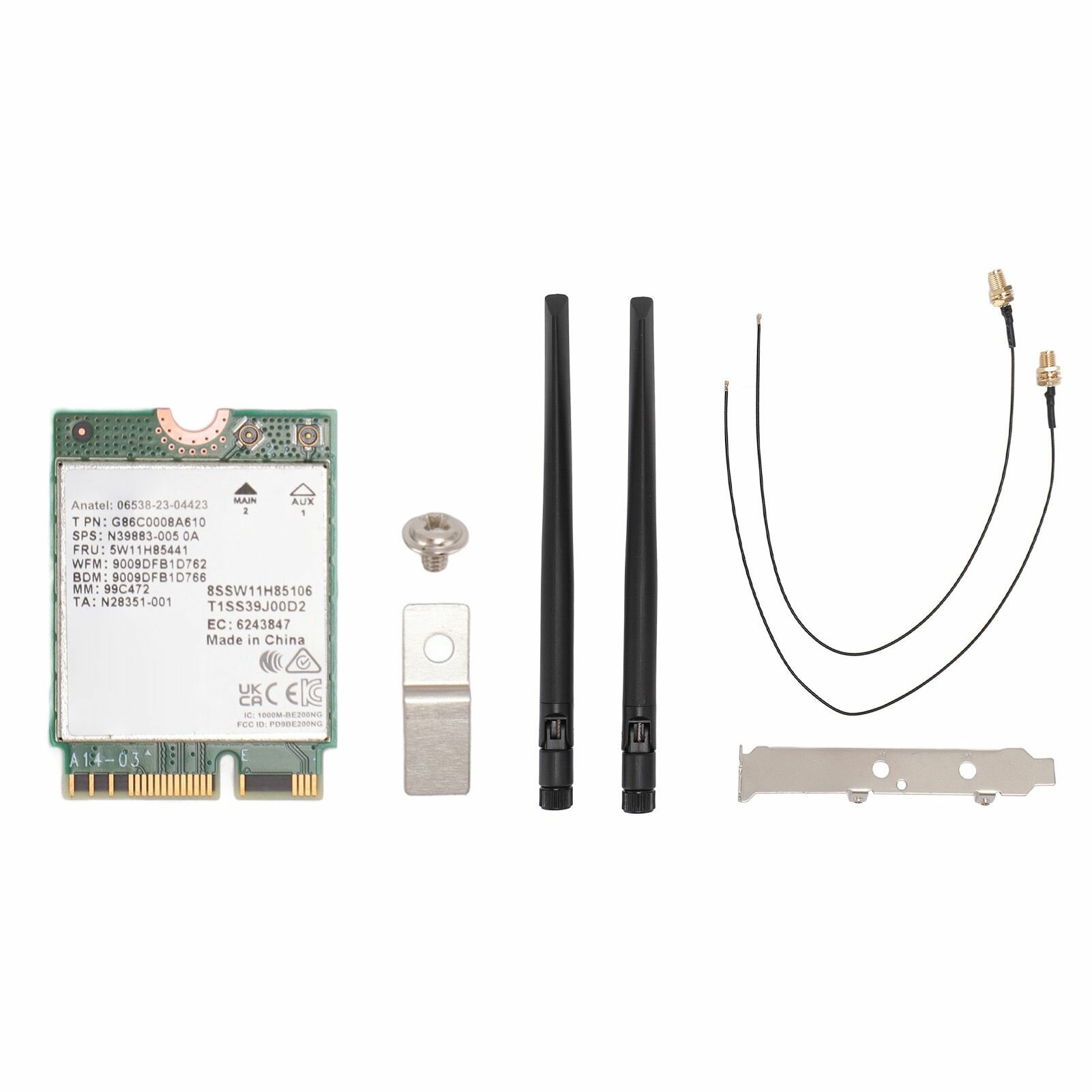 Карта Wi-Fi 7 BE200NGW, BT 5.4, с антенной и кронштейном