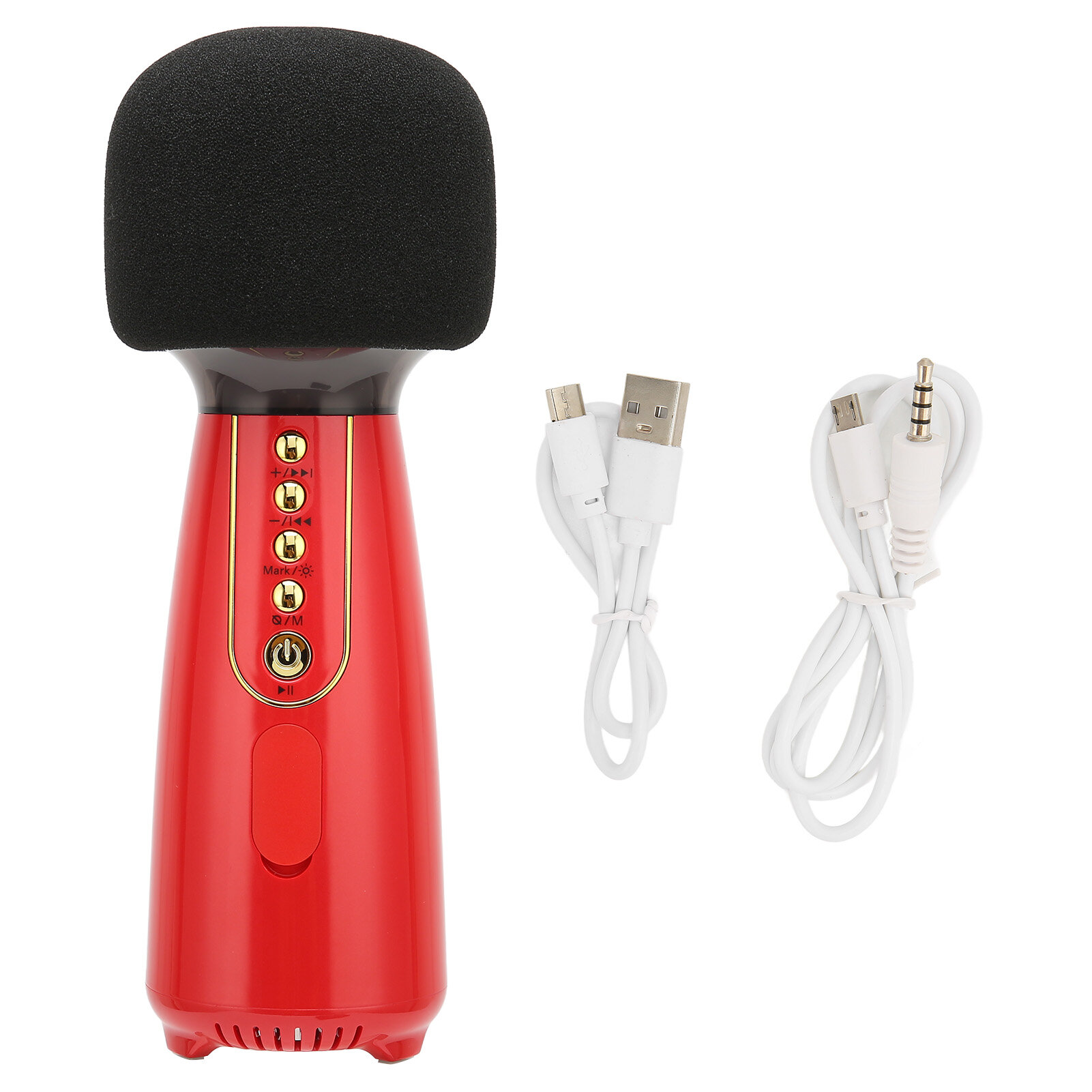 L868 Bluetooth микрофон, со светодиодной подсветкой, для вечеринки, интервью, красный