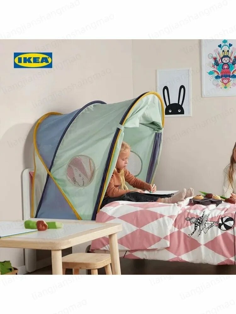 Палатка-кровать Ikea ELDFLUGA, пылезащитная, светонепроницаемая и дышащая бытовая детская палатка