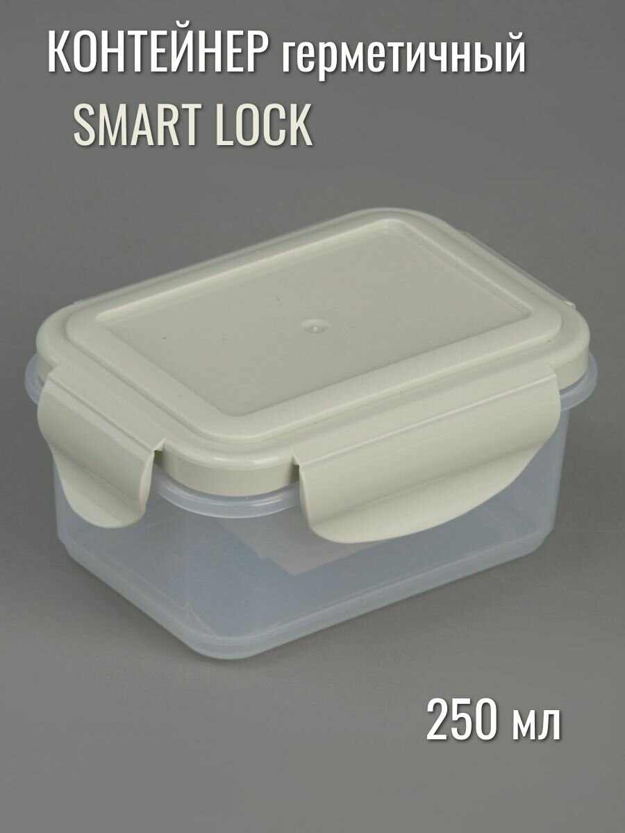 Контейнер пищевой герметичный 0,25 л на защелке SMART LOCK