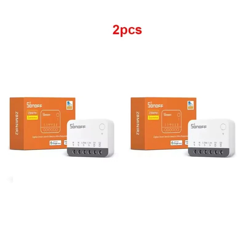 SONOFF Zigbee ZBminir 2 мини-переключатель 2PCS