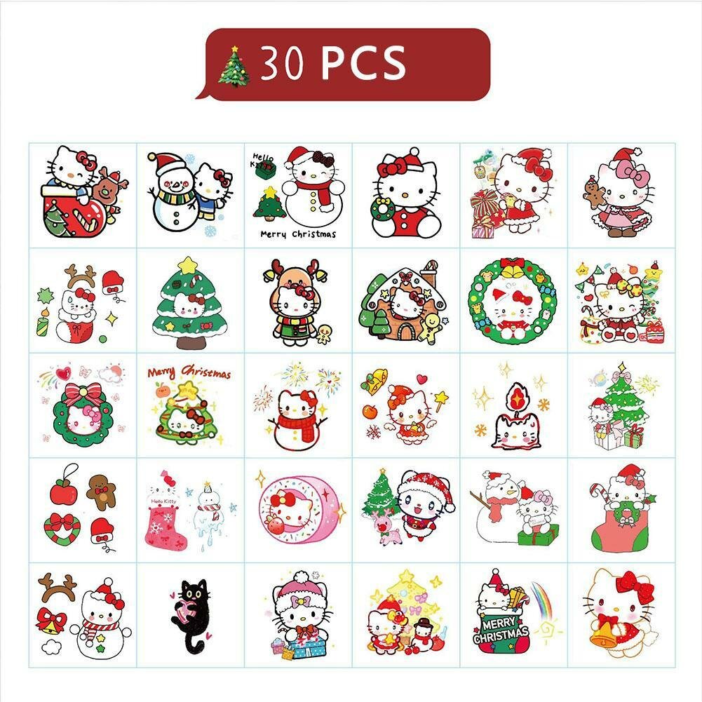 30PCS, Симпатичная наклейка на тело мультяшного кота