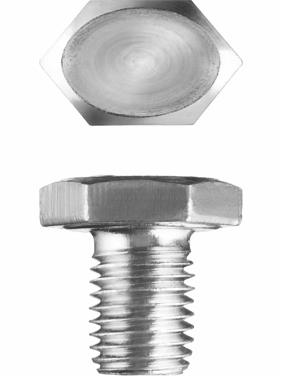 ГОСТ 7798-70, кл. пр. 5.8, M6 х 10 мм, цинк, 5 кг, болт