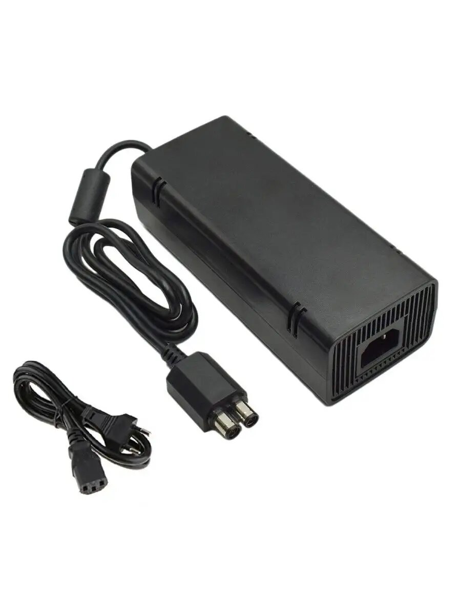 Блок питания для консолей Xbox 360 Slim, адаптер сетевой, длина кабеля 2.3 м