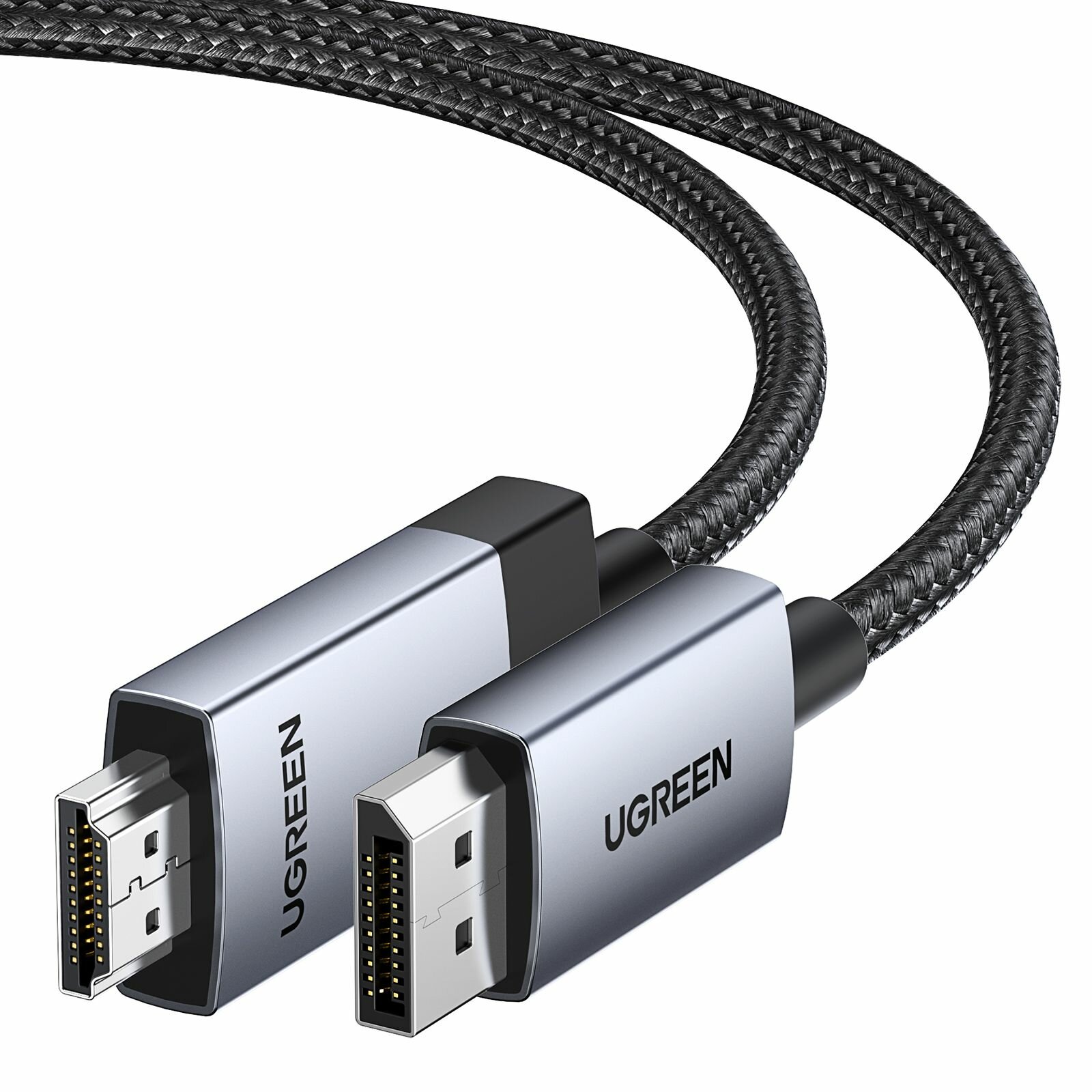 Кабель UGREEN DP119-25491 DisplayPort to HDMI 4K Cable 3m Black