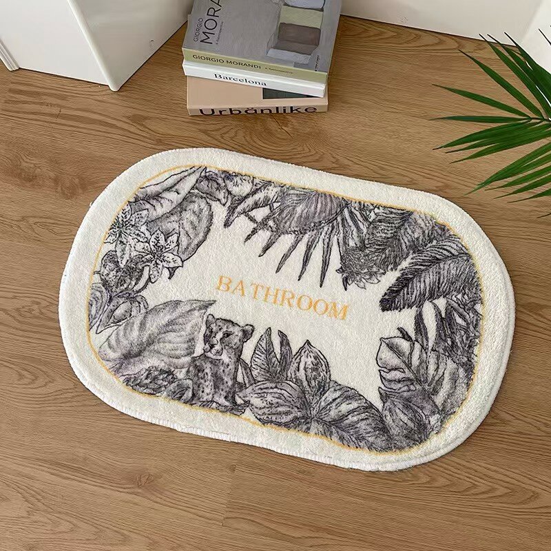Скандинавский стиль, минималистичный противоскользящий коврик для ванной，40*60cm