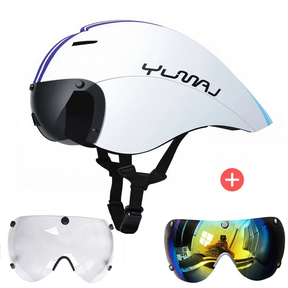 Новые очки, велосипедный шлем Aero TT, сверхлегкие велосипедные шлемы для триатлона, шоссейный велосипед, гонки, линзы для верховой езды, солнцезащитные очки, шлем