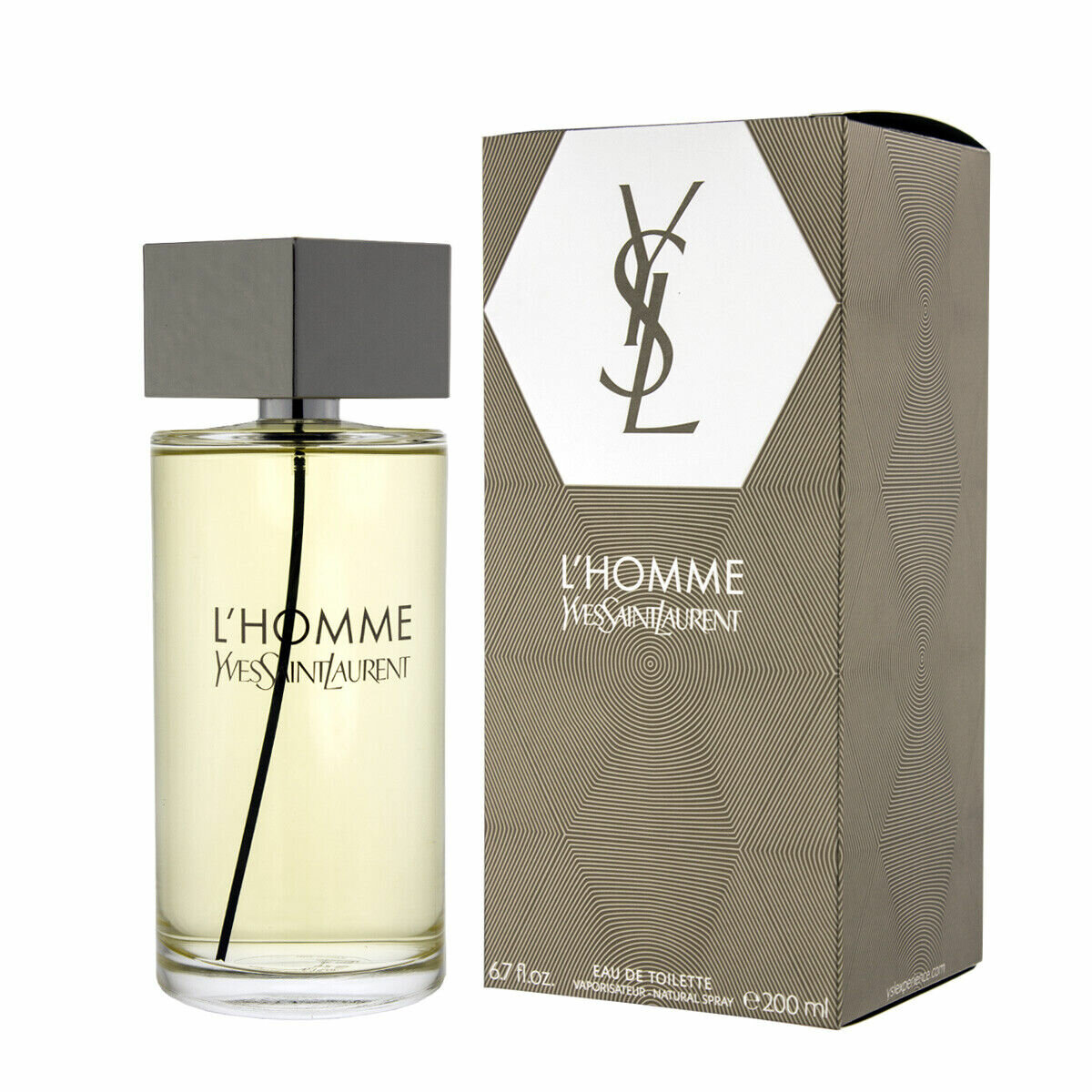 Yves Saint Laurent Туалетная вода L`Homme, цветочный, древесно-мускусный аромат для мужчин, 200 мл