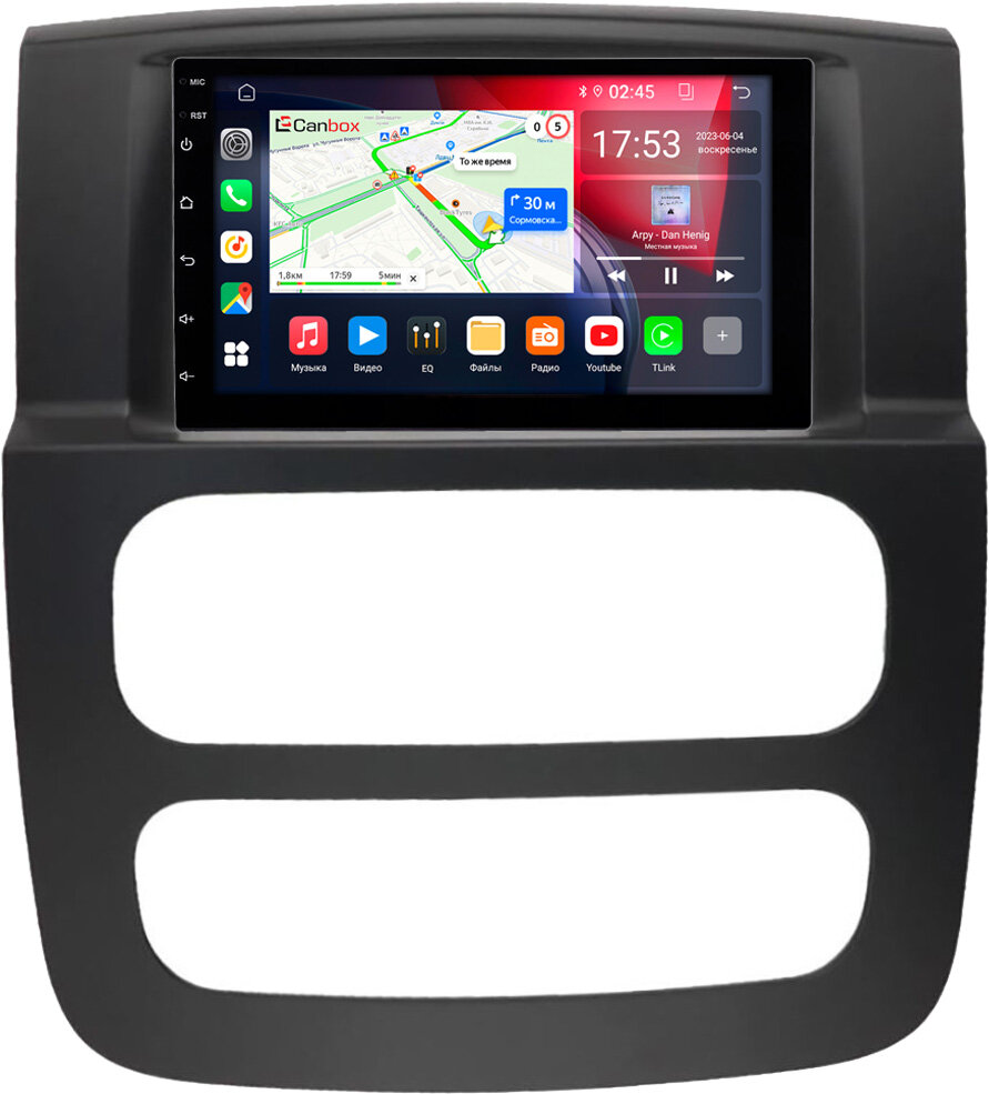 Штатная магнитола Dodge RAM III (DR, DH) 2001-2005 Canbox 4/64 Android 10 (GTR7-RP-11-660-216) (IPS, DSP, CarPlay)