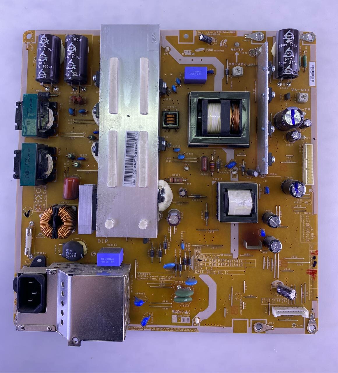 Блок питания PSU: BN44-00512A PSPF391501A для телевизора SAMSUNG PS60E550D1W