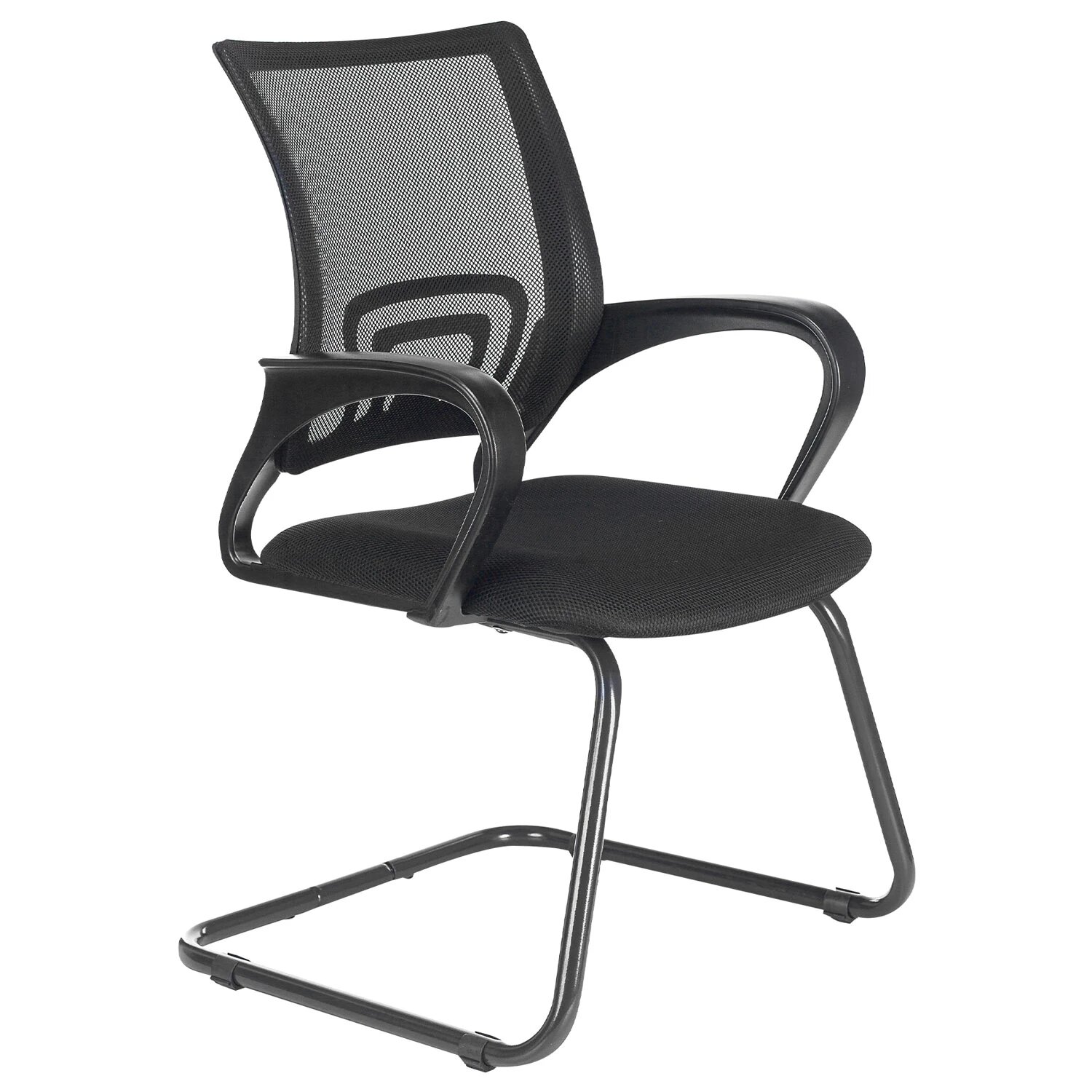 Кресло для приемных и переговорных BRABIX "Fly CF-100", черное, 532087