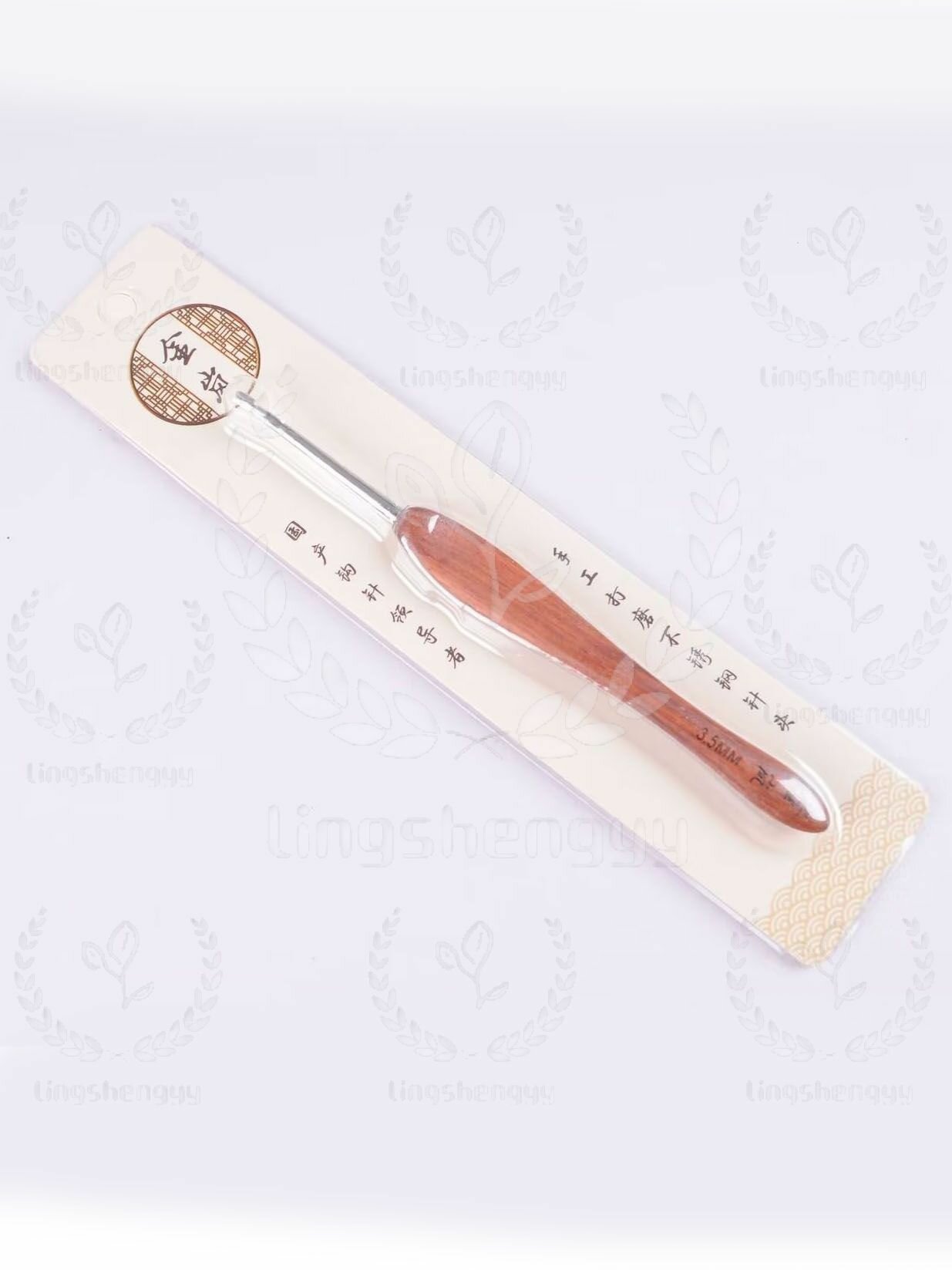 Крючок для вязания Jinlan с ручкой из красного сандала 0.5mm