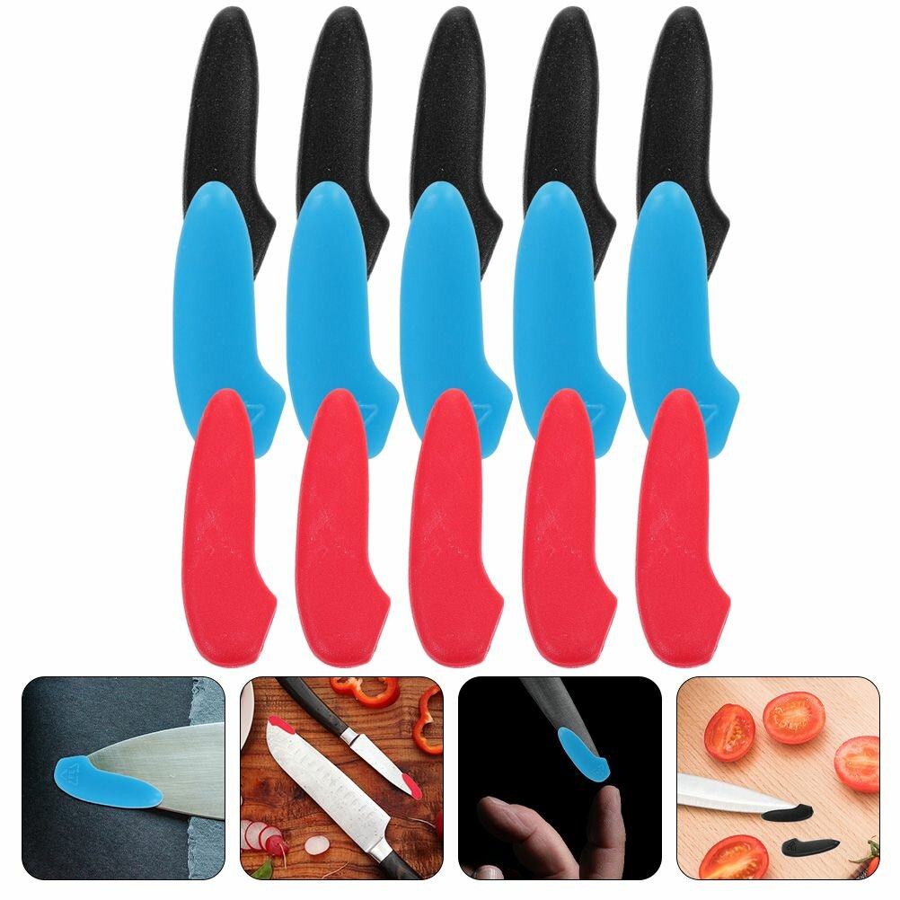 Чехлы Для Кончиков Ножей, Пластик, 30 Шт, Синий, Для Безопасности