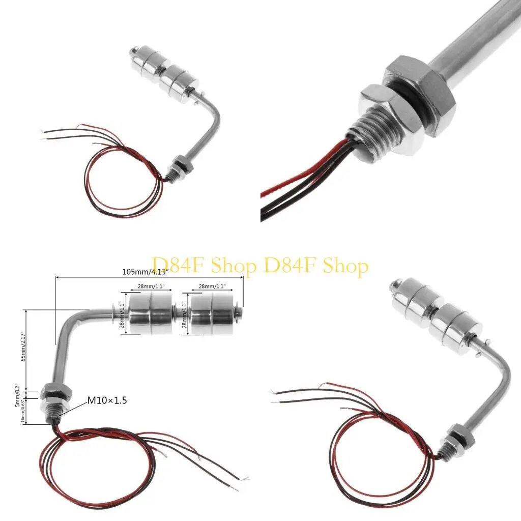 Угловой поплавковый выключатель из нержавеющей стали D84F