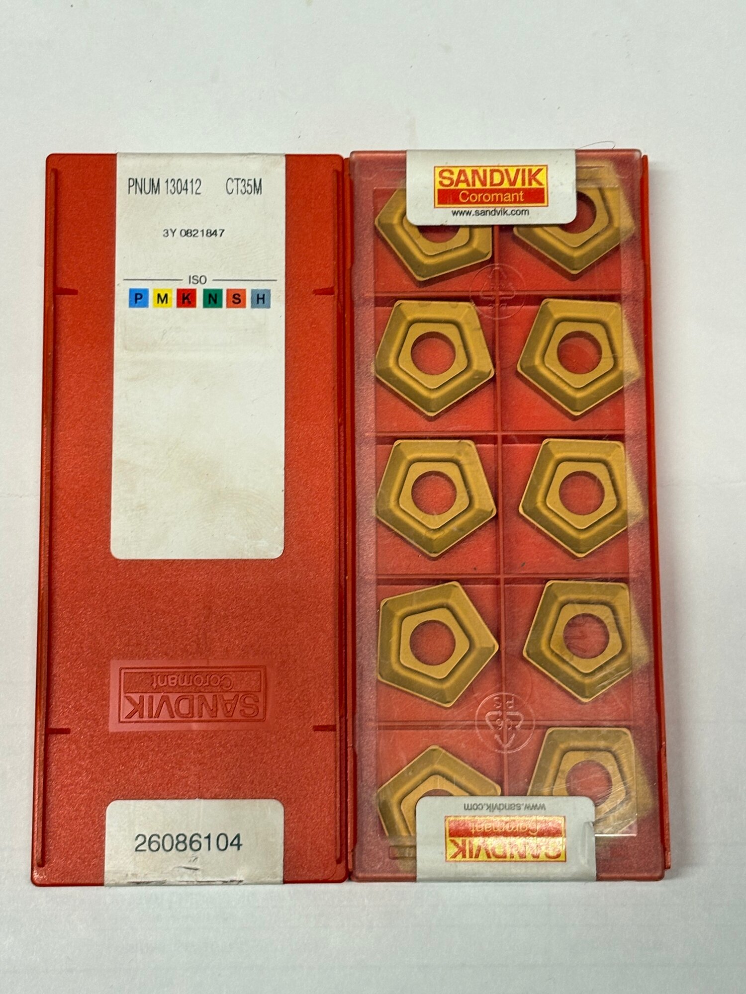 Пластина токарная PNUM 130412  СТ35М /10шт/ SANDVIK