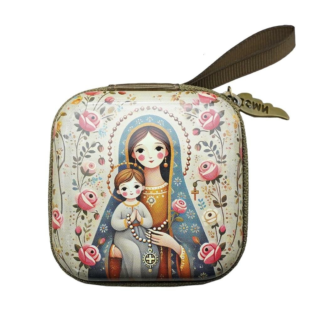 Квадратная сумка-органайзер для бусин и мелочей, Мультяшная Девственница Хагги