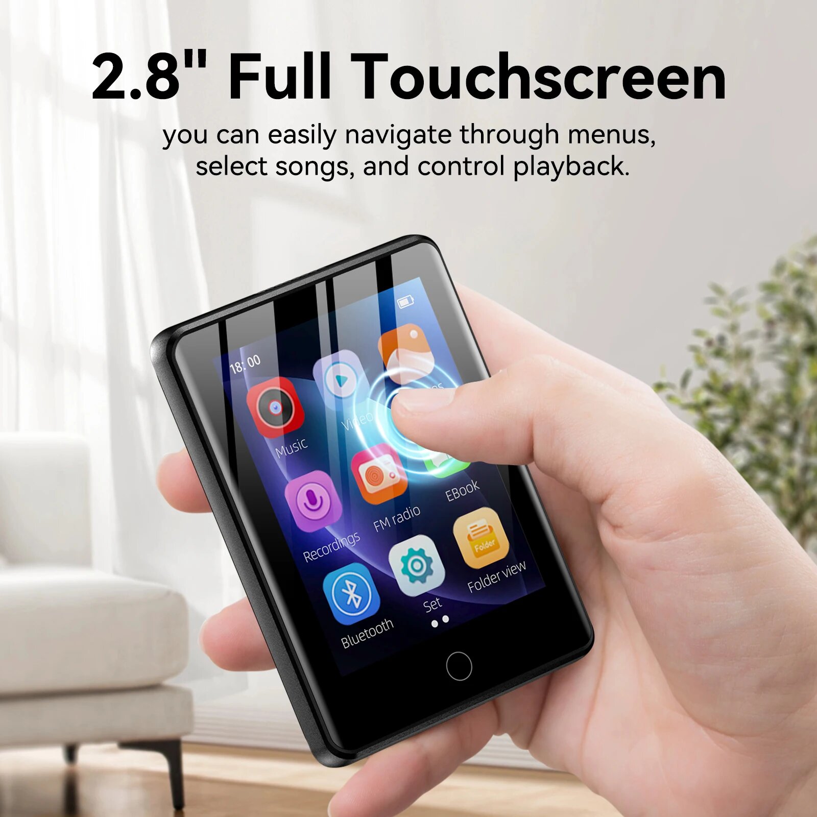 RUIZU M6 MP3-плеер 32 ГБ, 2.8"