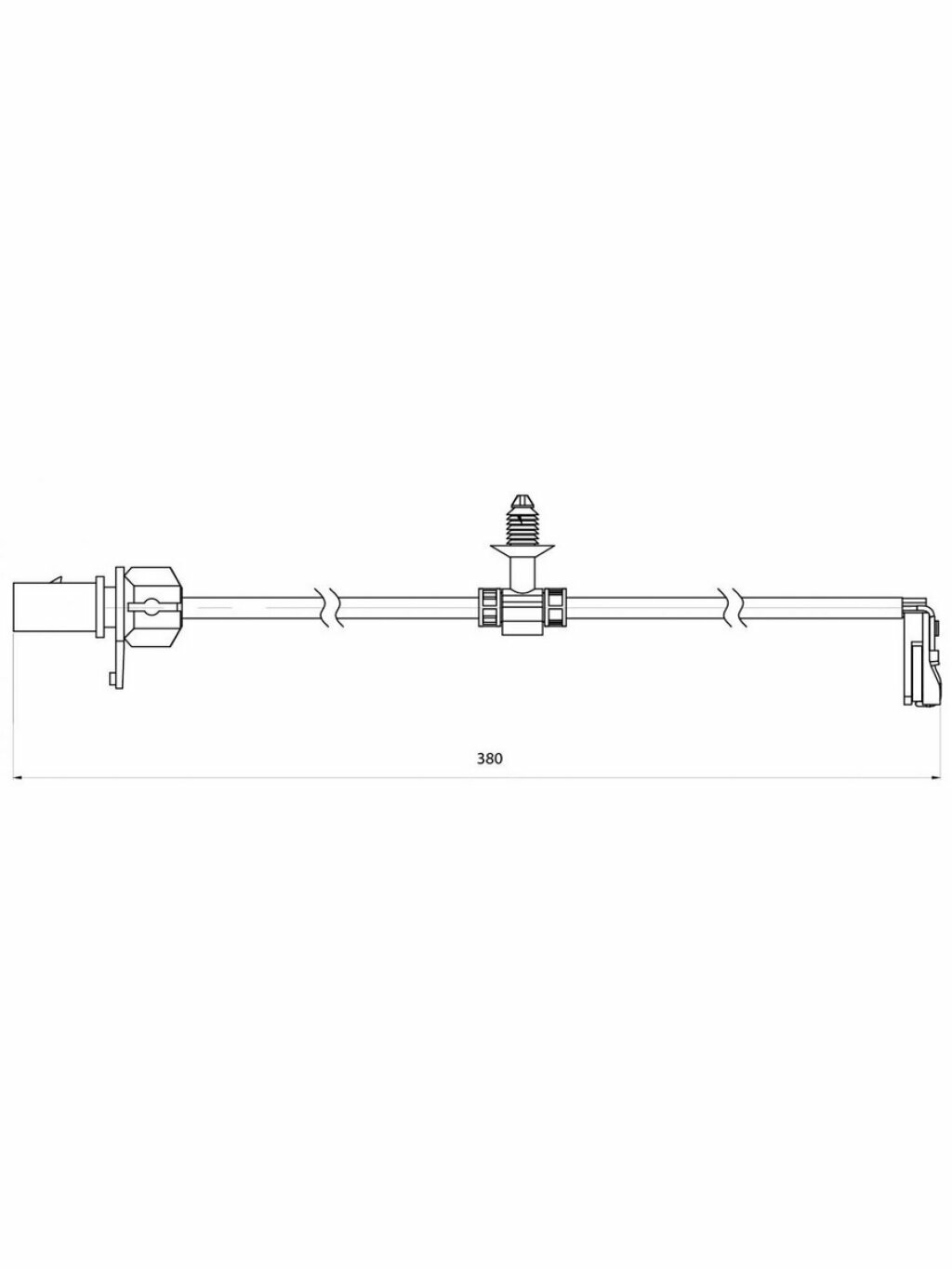 Датчик износа задних тормозных колодок L=380 TRIALLI PFS 0184